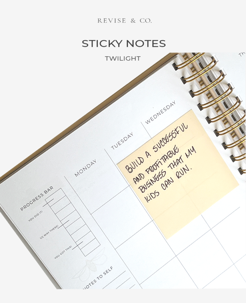 STICKY NOTES SQUARE - TWILIGHT - Revise and Co