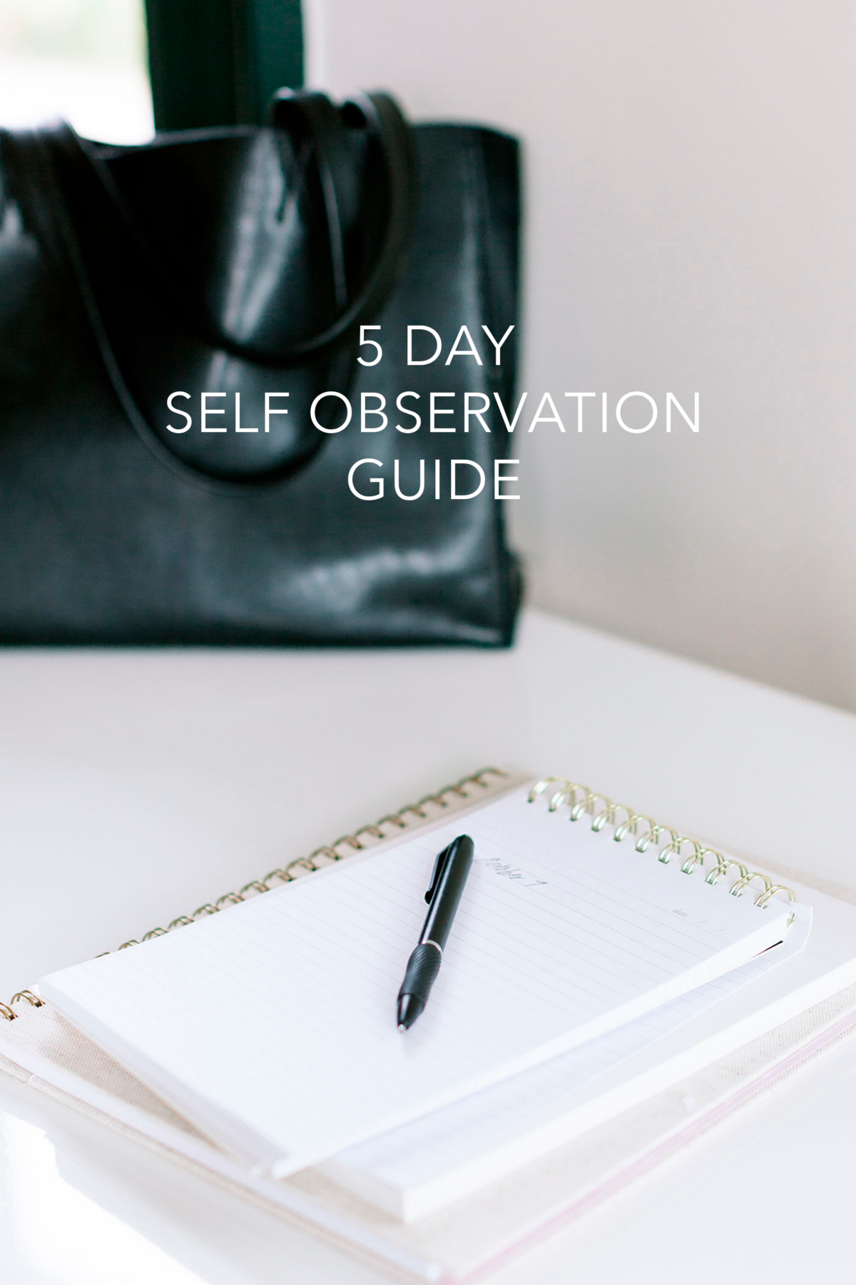 5 Day Self Observation Guide - Revise and Co